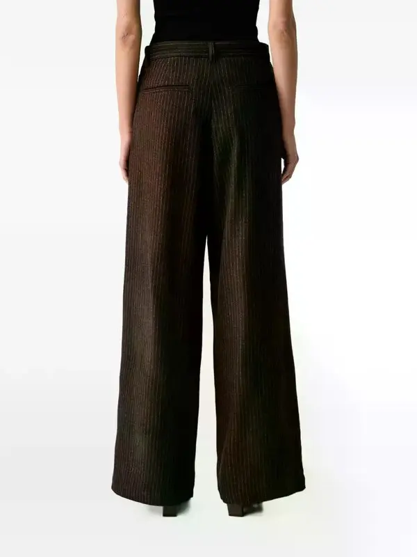 SESSUN Orozco Pinstripe-pattern Pleated Trousers