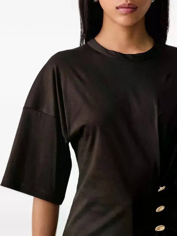 SESSUN Naktis Button-embellished Pleated Top