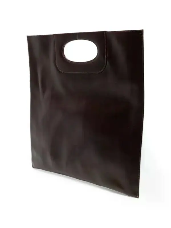 GHERARDINI Piattina Leather Tote Bag