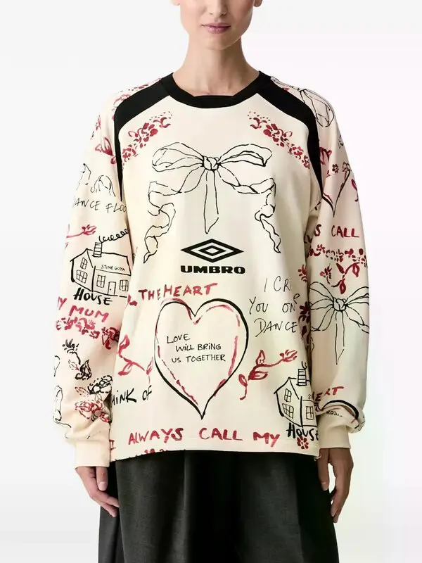 Stine Goya Xumbro I Cried For You On The Dancefloor Sweatshirt - Neutrals