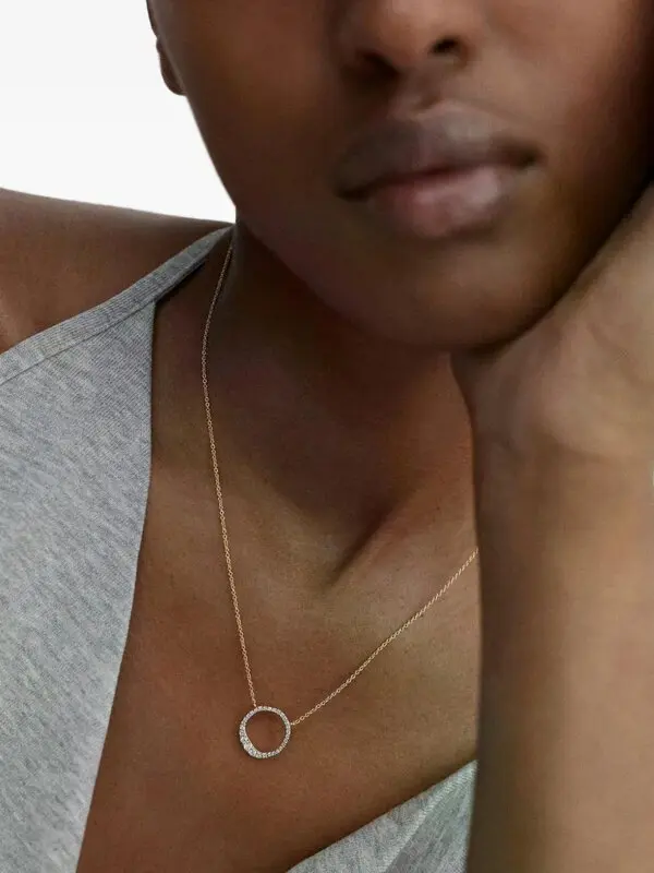 Monica Vinader Riva Pavé Diamond Necklace