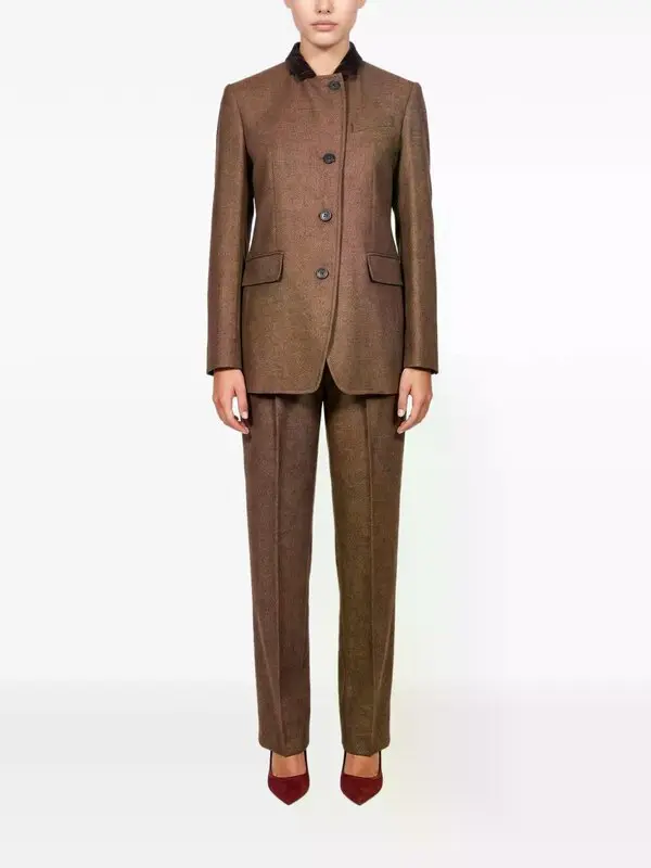 Max Mara Single-breasted Wool Tweed Jacket