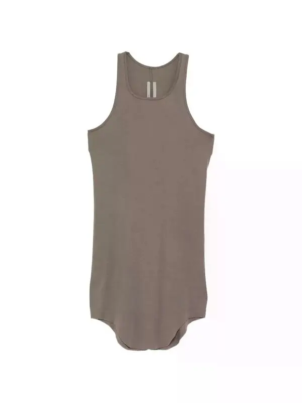 Rick Owens Basic Ribbed Tank - Brown