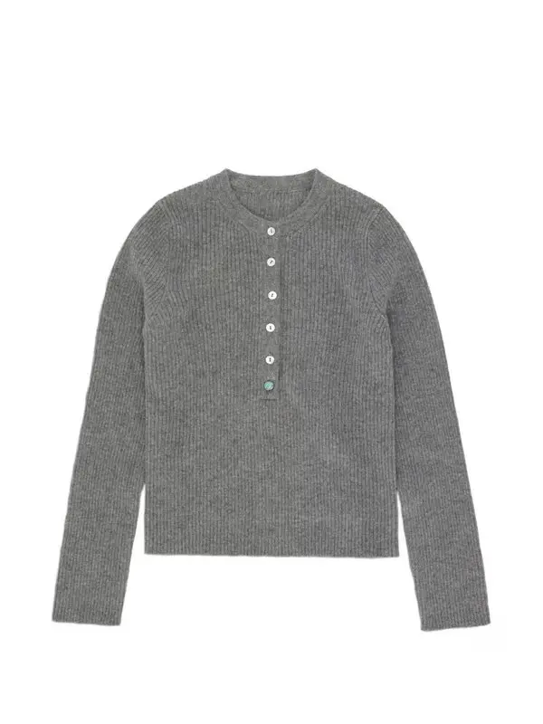 FORTELA Lou Ribbed-cashmere Long-sleeve T-shirt