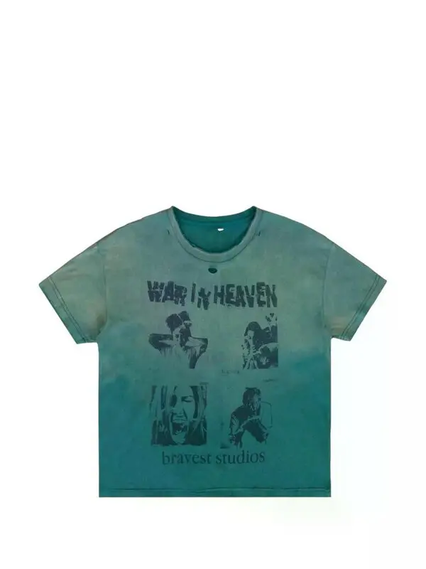 BRAVEST STUDIOS Graphic-print Distressed T-shirt