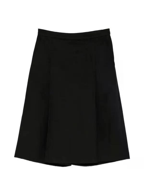 PUSHBUTTON Flared Tuck Culotte Pants