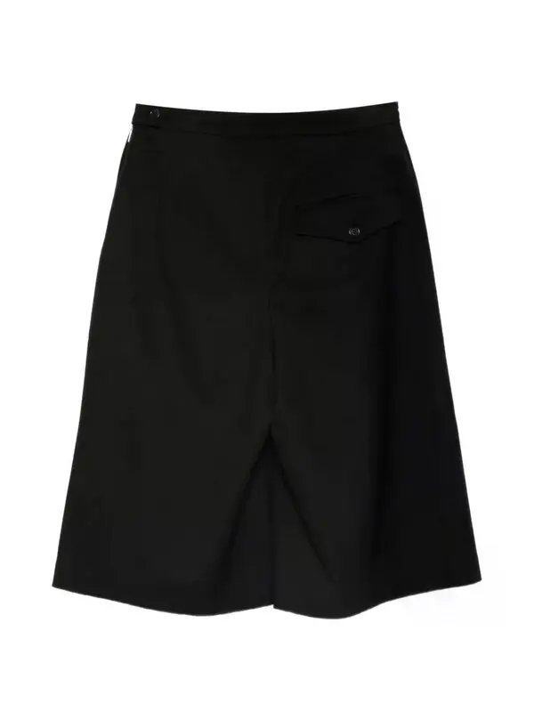 PUSHBUTTON Flared Tuck Culotte Pants