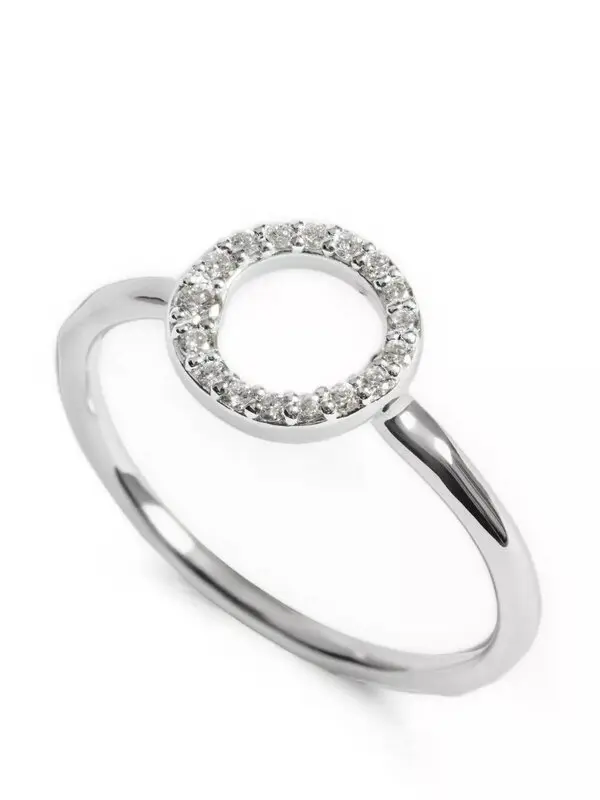 Monica Vinader Riva Pavé Diamond Rings - Silver