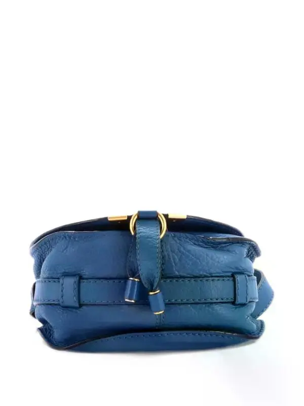 Chloé Marcie Leather Small Crossbody Bag - Blue