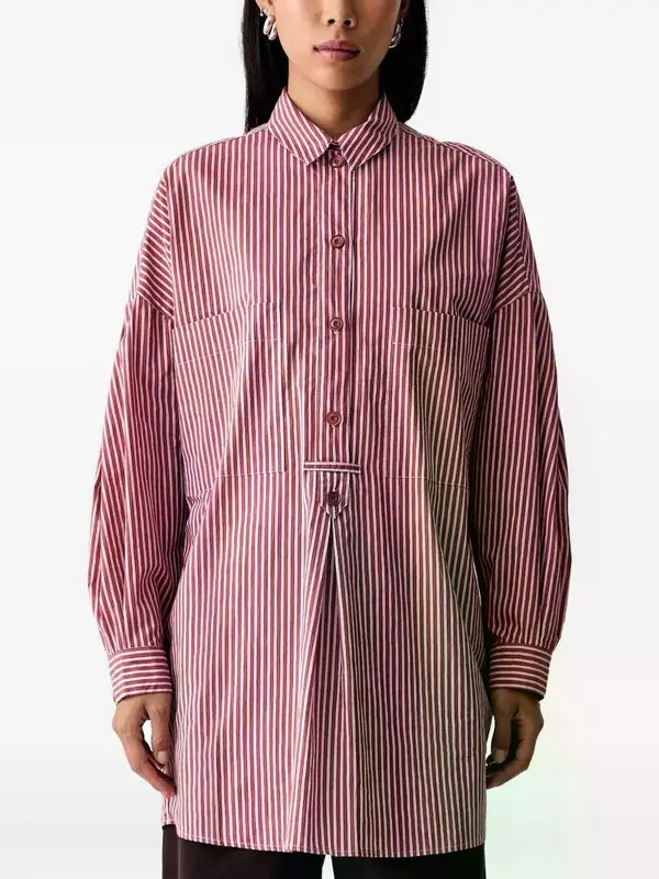 SESSUN Fontella Striped Button-down Mini Dress