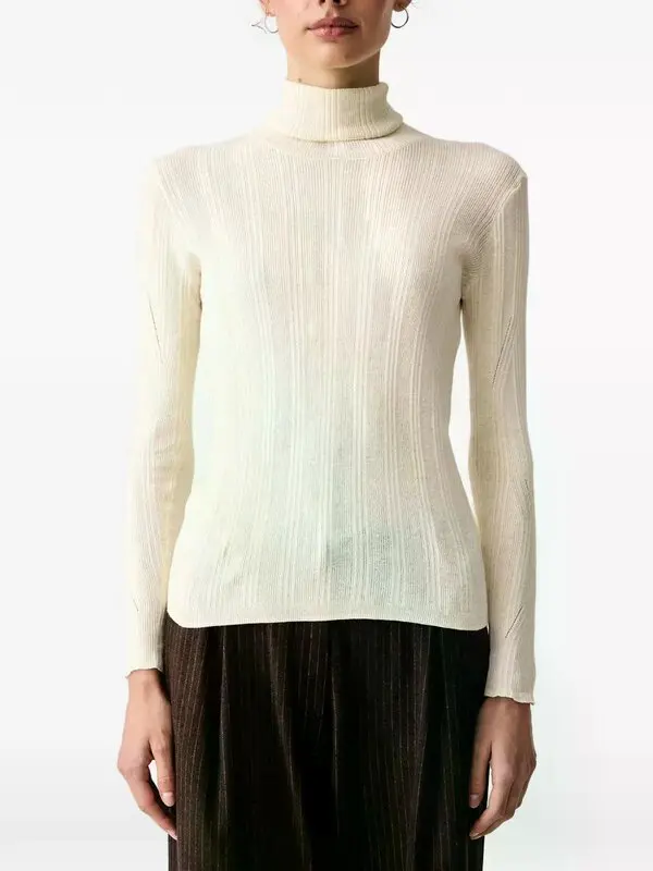 SESSUN Norte Ribbed-knit Roll-neck Sweater