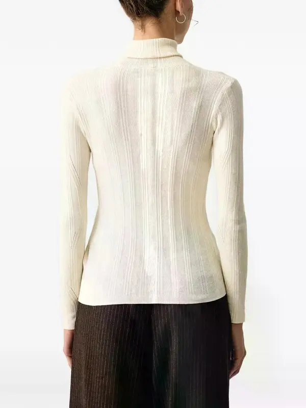 SESSUN Norte Ribbed-knit Roll-neck Sweater
