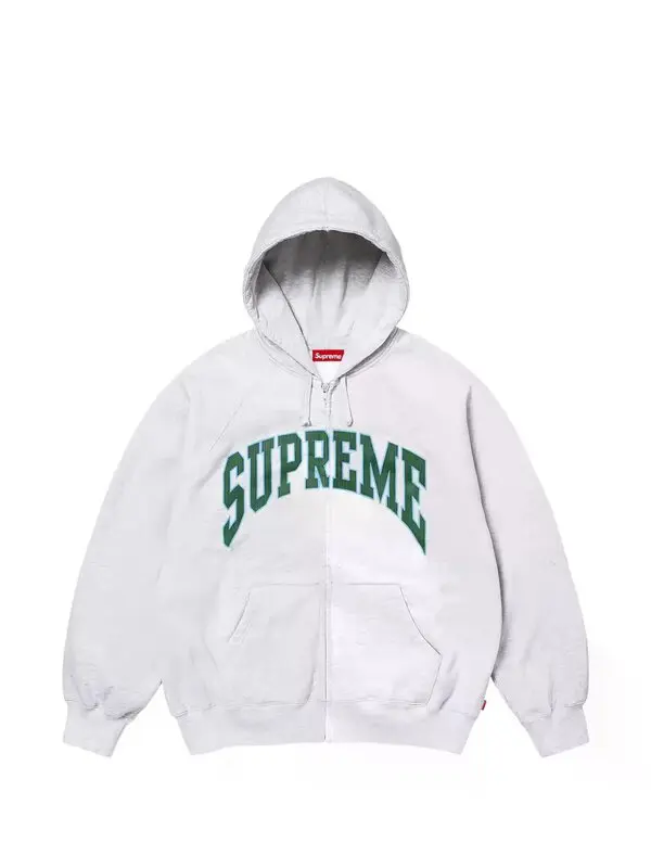 Supreme Cracked Raglan Zip-up Hoodie