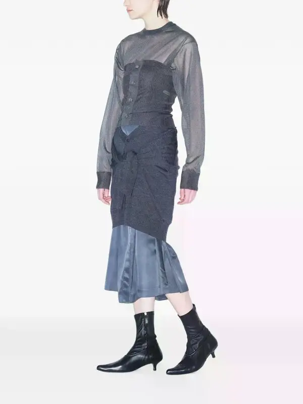 Toga Layered Tie-waist Skirt
