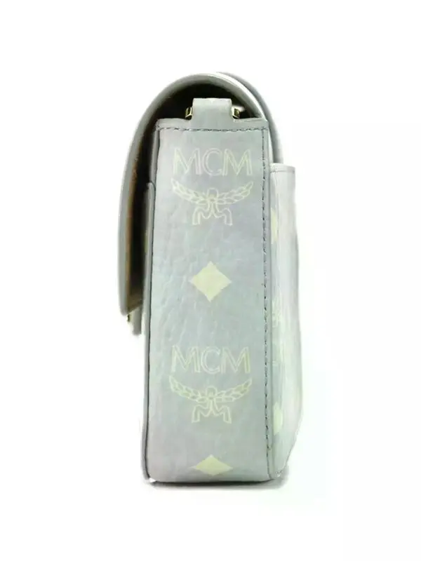 Mcm Small Mode Travia Visetos Leather Clutch Bag