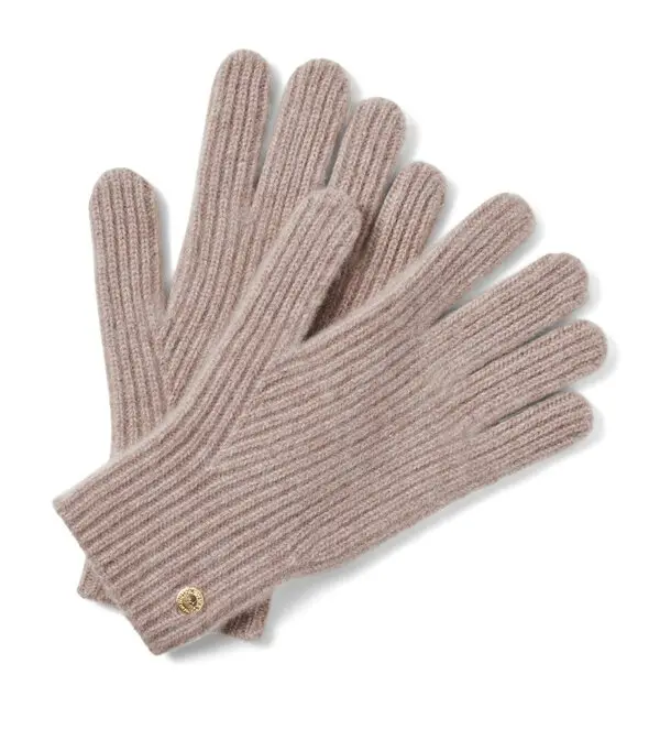 ASPINAL OF LONDON Cashmere Ribbed Gloves