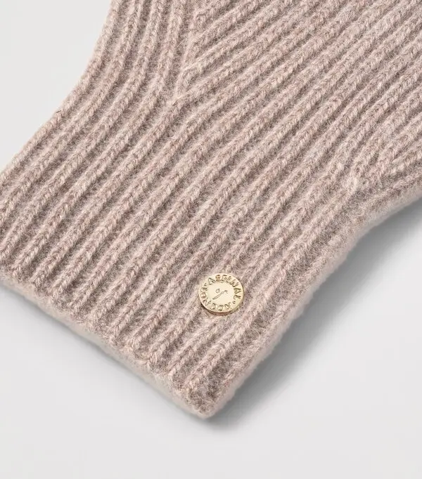 ASPINAL OF LONDON Cashmere Ribbed Gloves