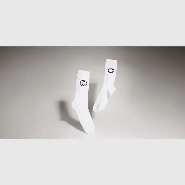 Gucci Cotton Socks With Interlocking G