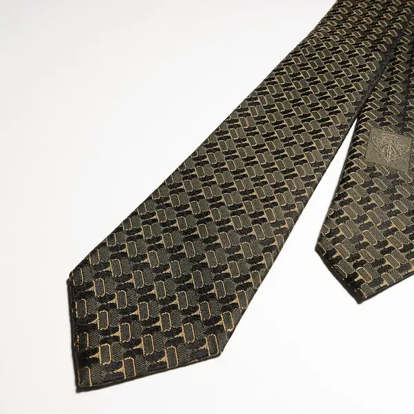 Gucci Horsebit Silk Jacquard Tie