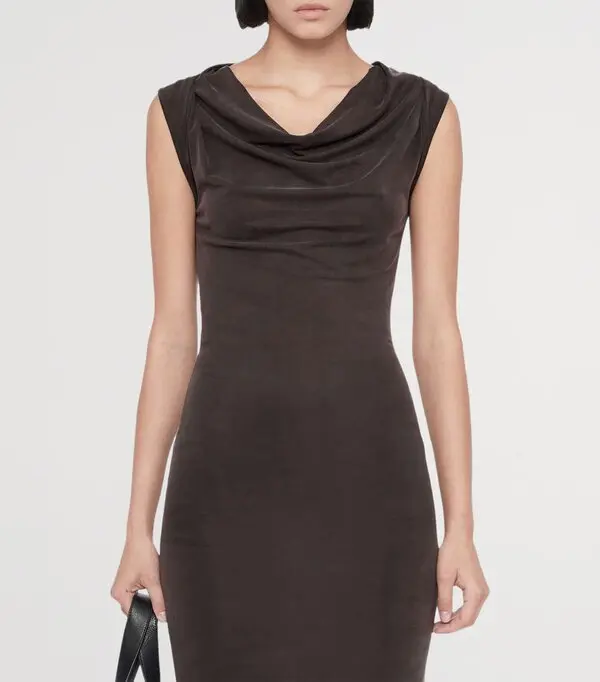 ALLSAINTS Draped Malina Midi Dress