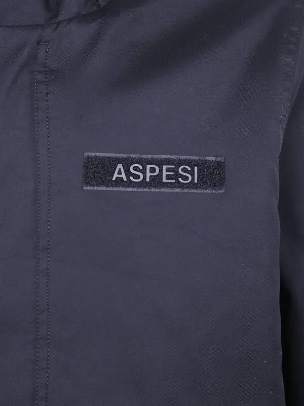 Aspesi Logo-patch Hooded Parka Coat