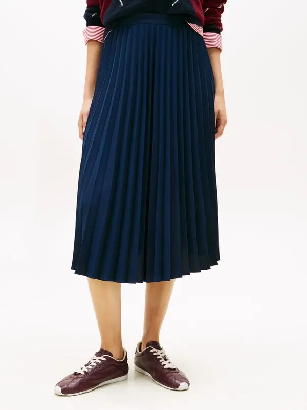 Tommy Hilfiger Pleated Midi Skirt