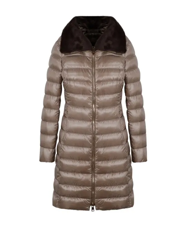 Herno Quilted Zip-up Down Coat - Multicolor