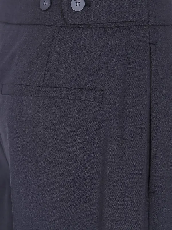 JOSEPH Toni Button-tab Pleated Trousers