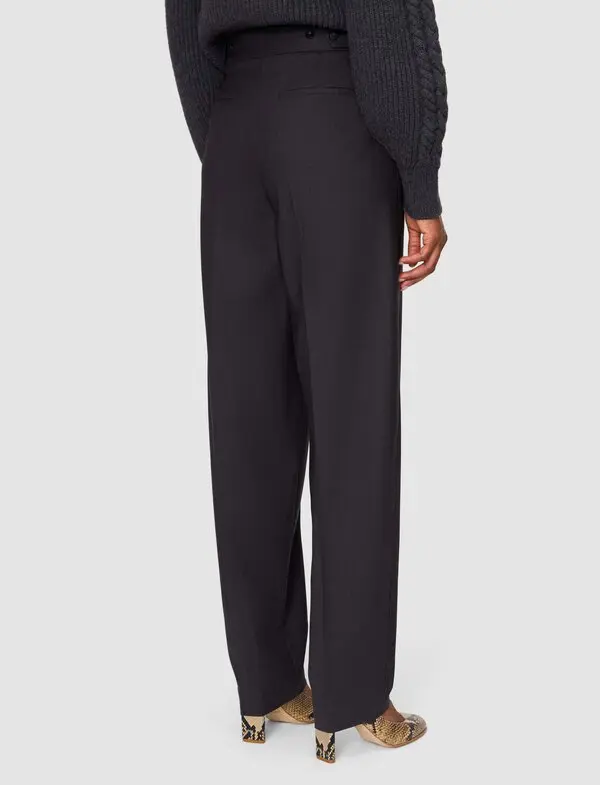 JOSEPH Toni Button-tab Pleated Trousers