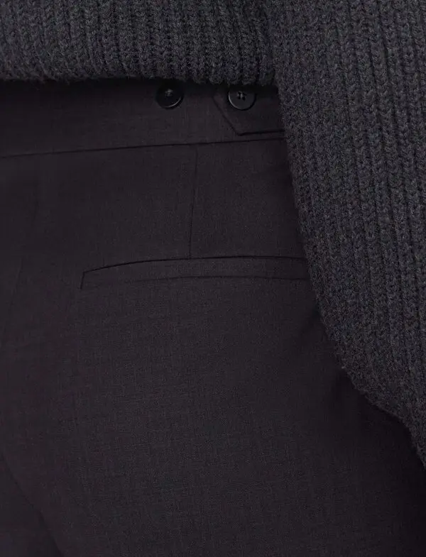 JOSEPH Toni Button-tab Pleated Trousers