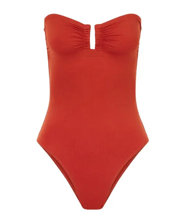 ERES Bandeau Swimsuit - Red