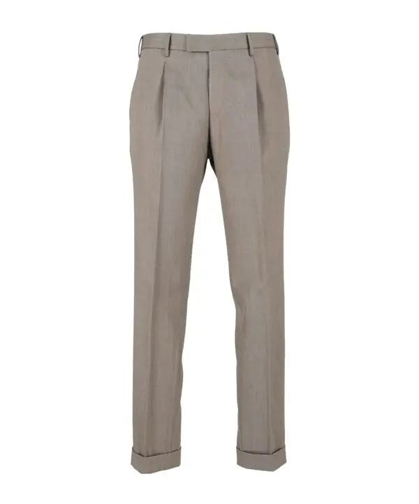 PT TORINO Casual Trousers With Belt Loops - Gray