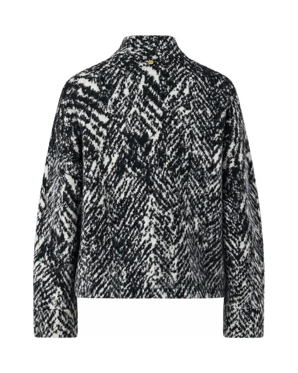 Liu Jo Bomber Jacket In Knit Jacquard
