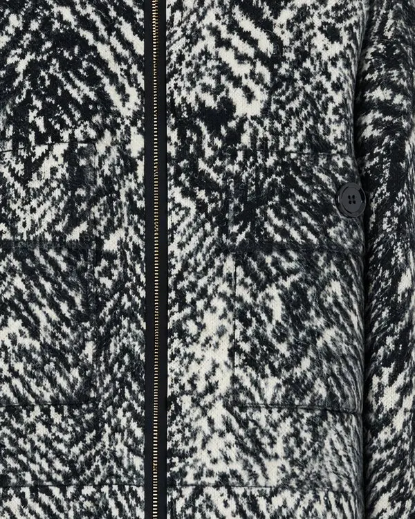 Liu Jo Bomber Jacket In Knit Jacquard