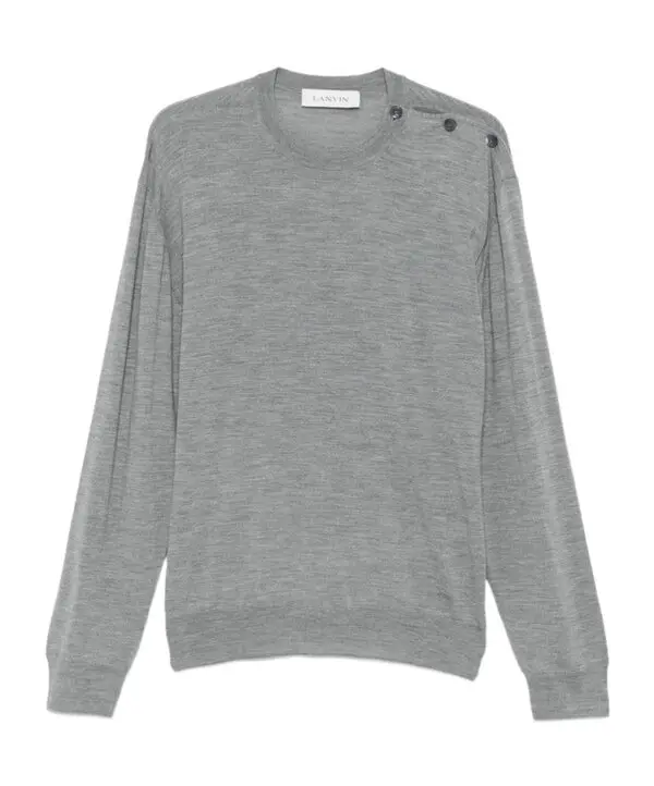 LANVIN Ribbed Crew-neck Knit Top