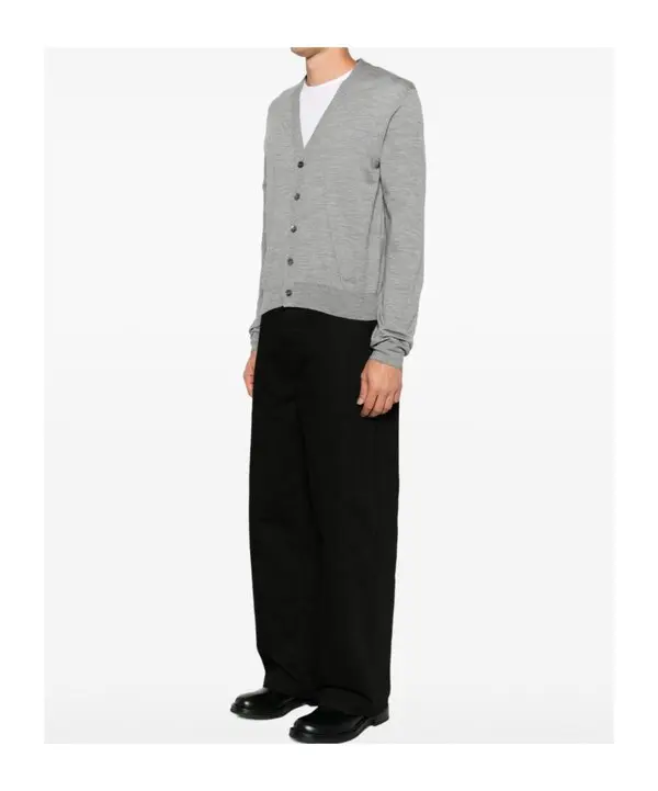 LANVIN V-neck Long-sleeve Knit Top