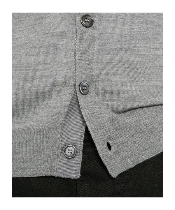 LANVIN V-neck Long-sleeve Knit Top