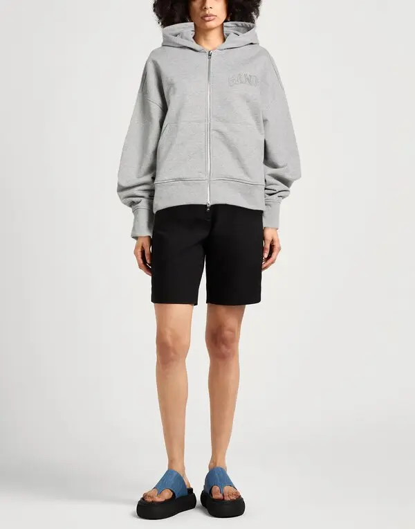 GANNI Solid-colored Hooded Jacket
