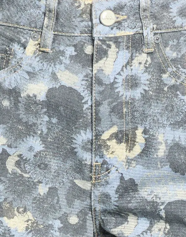 GANNI Dark-wash Floral Jeans