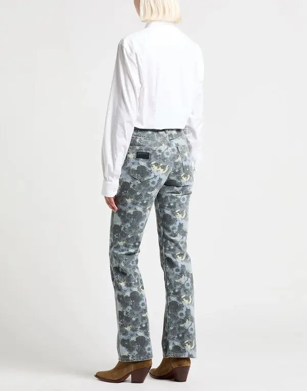GANNI Dark-wash Floral Jeans