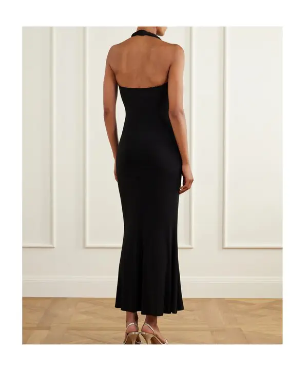 Tove Stretch-jersey Halterneck Midi Dress