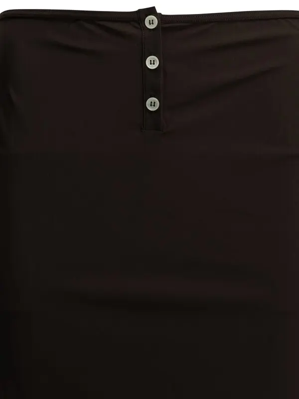Miu Miu Stretch Jersey Skirt - Ebon