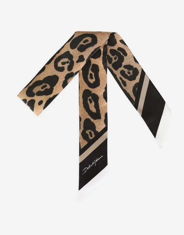 Dolce & Gabbana Pointed-end Silk Scarf