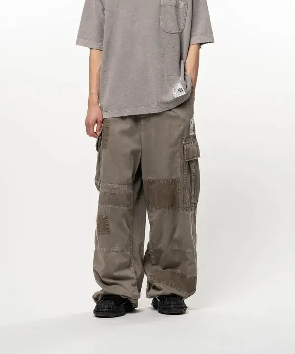 Mihara Yasuhiro Repair Cargo Pants - Gray