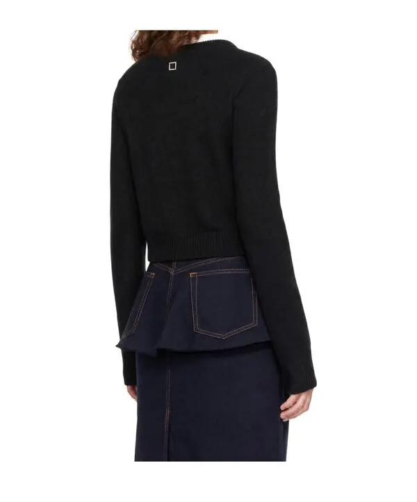 WOOYOUNGMI Knit Cardigan With Knot Detail