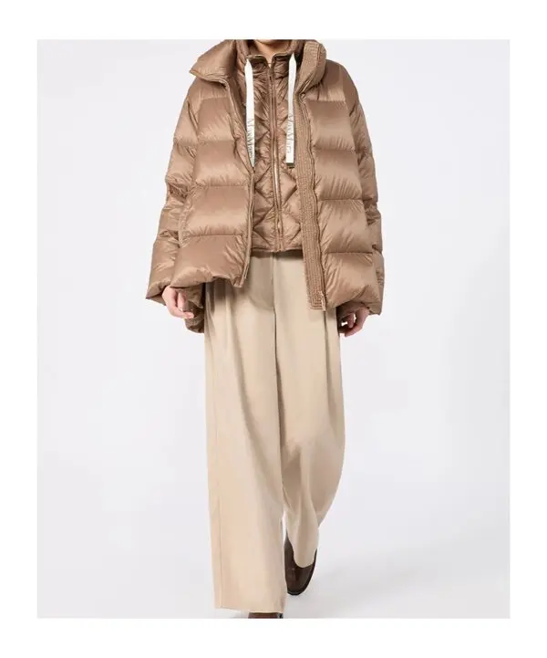 Max Mara Roomy Puffer Jacket In Water-repellent Plain-weave Fabric