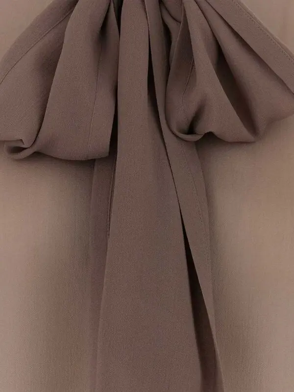 Saint Laurent Lavallière Ruffle Detailed Blouse