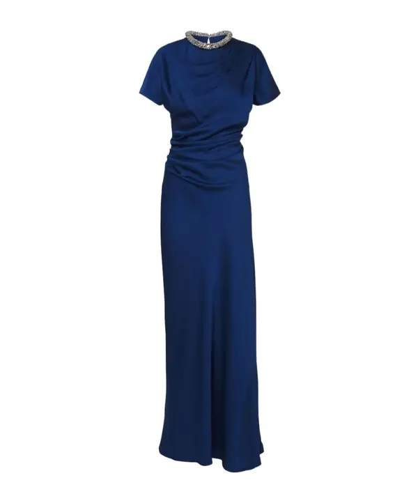 Simkhai Eliza Pleated-detail Gown
