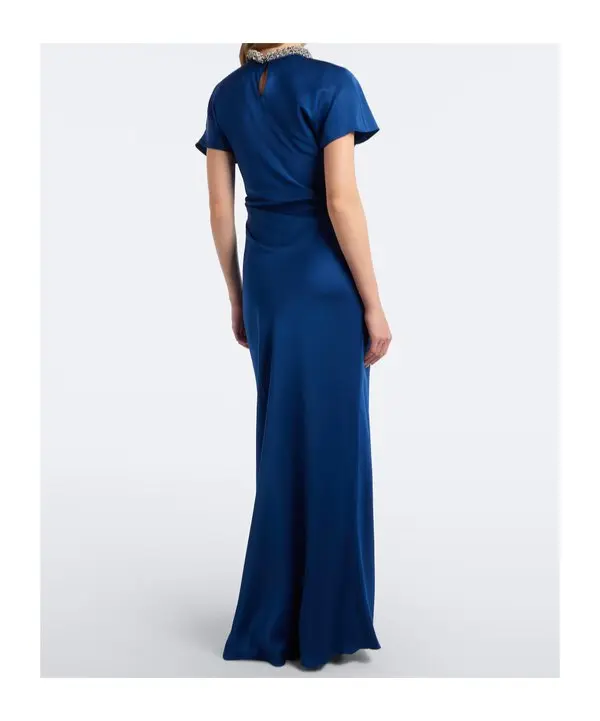 Simkhai Eliza Pleated-detail Gown