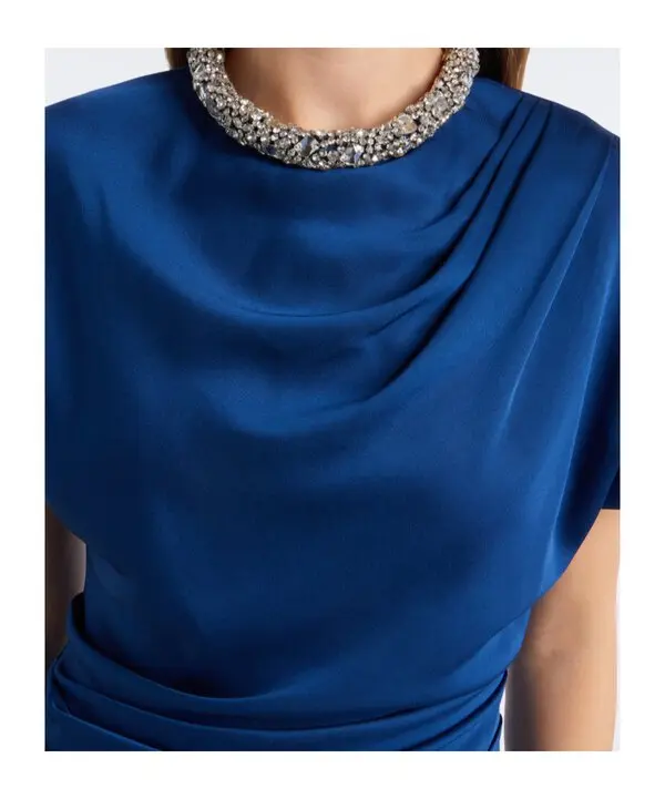 Simkhai Eliza Pleated-detail Gown